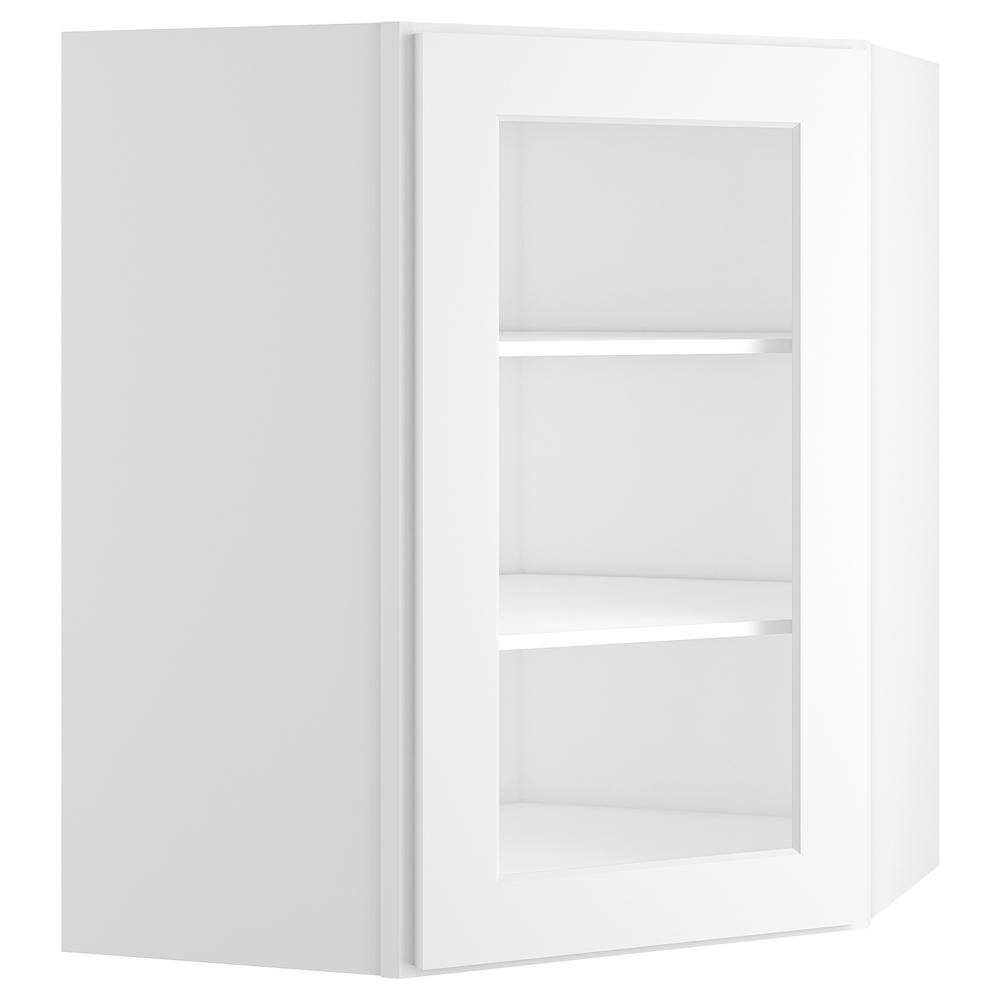 HOMEIBRO Shaker White Plywood Wall Diagonal Shaker Style Stock Corner ...