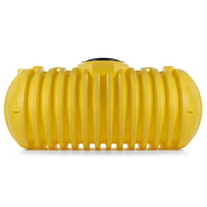VPC 1000 Gal. Yellow Polyethylene Two Compartment Septic Tank 87-41720 ...