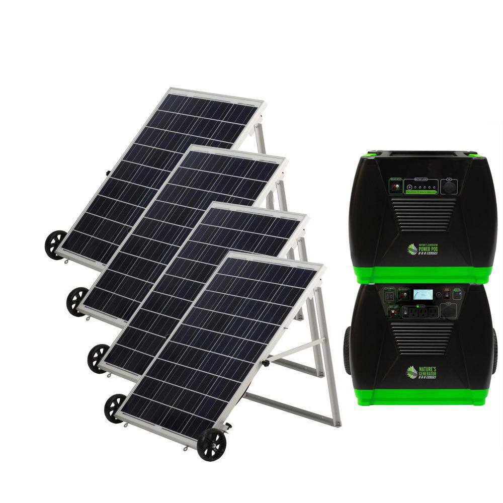 NATURE'S GENERATOR ELITE 3600-Watt/5760W Peak Push Button Start Solar ...