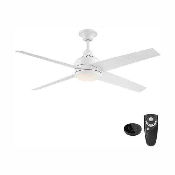 Mercer 52 In Led Indoor Brushed Nickel Ceiling Fan | Shelly Lighting