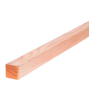 1-1/2 in. x 1-1/2 in. x 8 ft. Construction Heart Redwood Lumber 906392 ...