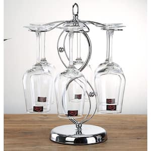 Anqtovp Black Tabletop Wine Glass Rack 3-Tier 12 Holders Display Stand ...