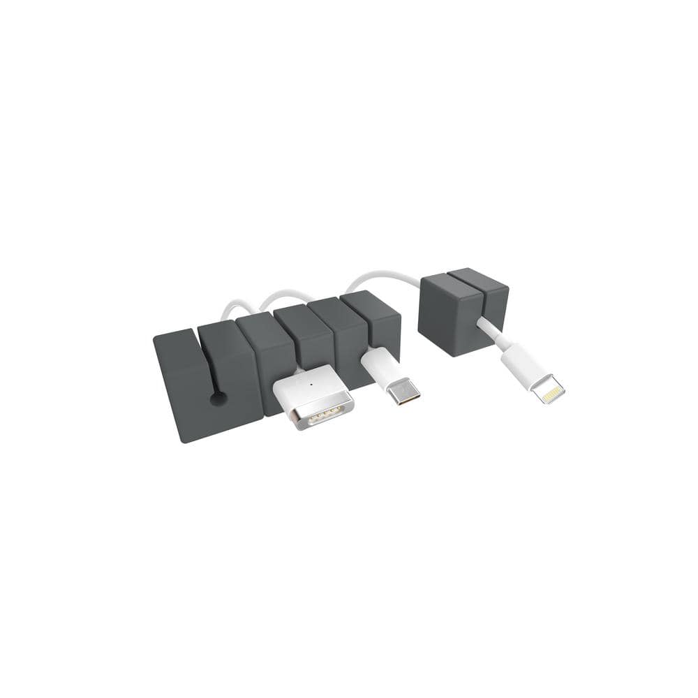 FUNCTION101 Gray Cable Blocks (4-Pack) F101-CBGRY - The Home Depot