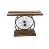 Litton Lane 39 in. Brown Rectangle Wood Wide Slatted Top Bike Console ...