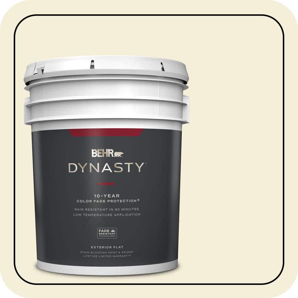 BEHR DYNASTY 5 gal. #PPU7-14 Apple Core Flat Exterior Stain-Blocking ...