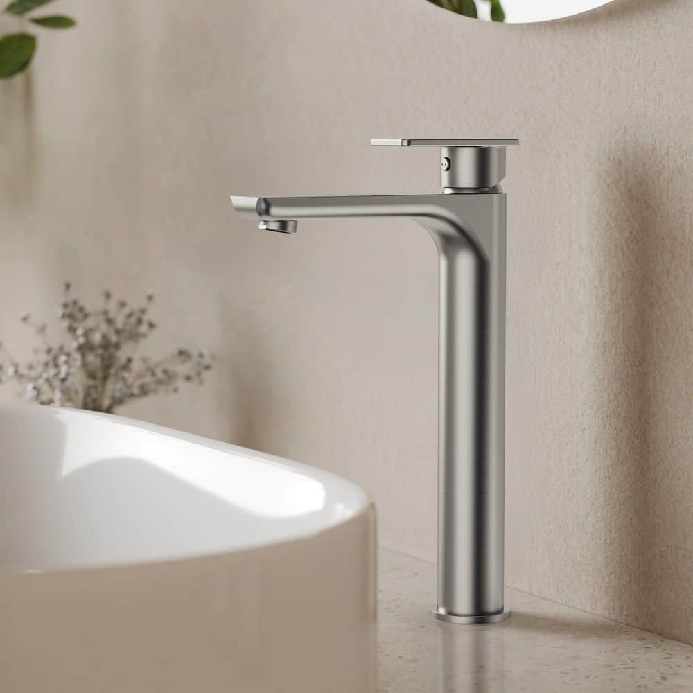 EVERSTEIN 12 in. Faucet Height Single Handle Single Hole Bathroom ...