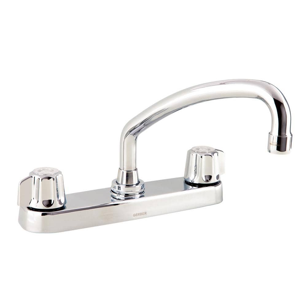 Gerber Gerber Classics 2-Handle Deck Mount Standard Kitchen Faucet in ...