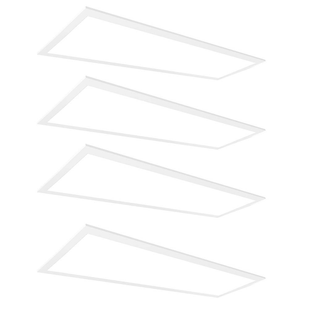 Cedar Hill 2CCT 1x4 Panel Light 30-Watt Ceiling Lights (4-Pack) 721300 ...