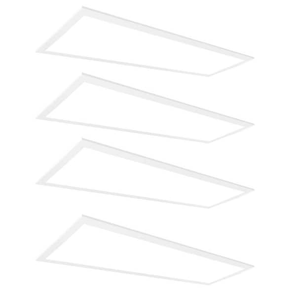 Cedar Hill 2CCT 1x4 Panel Light 30-Watt Ceiling Lights (4-Pack) 721300 ...