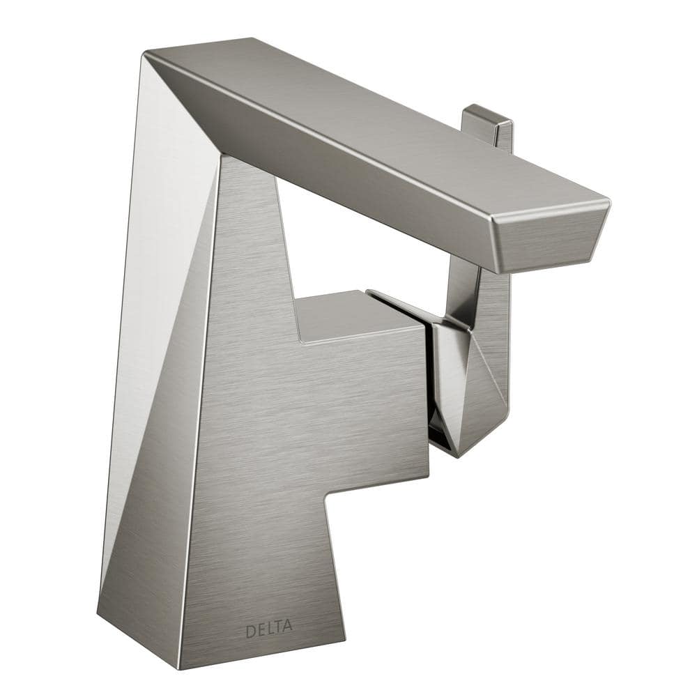 Delta Trillian Single Handle Single Hole Bathroom Faucet in Lumicoat ...