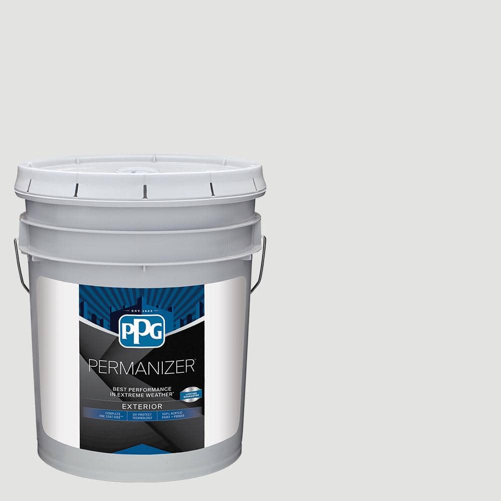 PERMANIZER 5 gal. PPG1001-2 Aria Semi-Gloss Exterior Paint PPG1001-2PZ ...