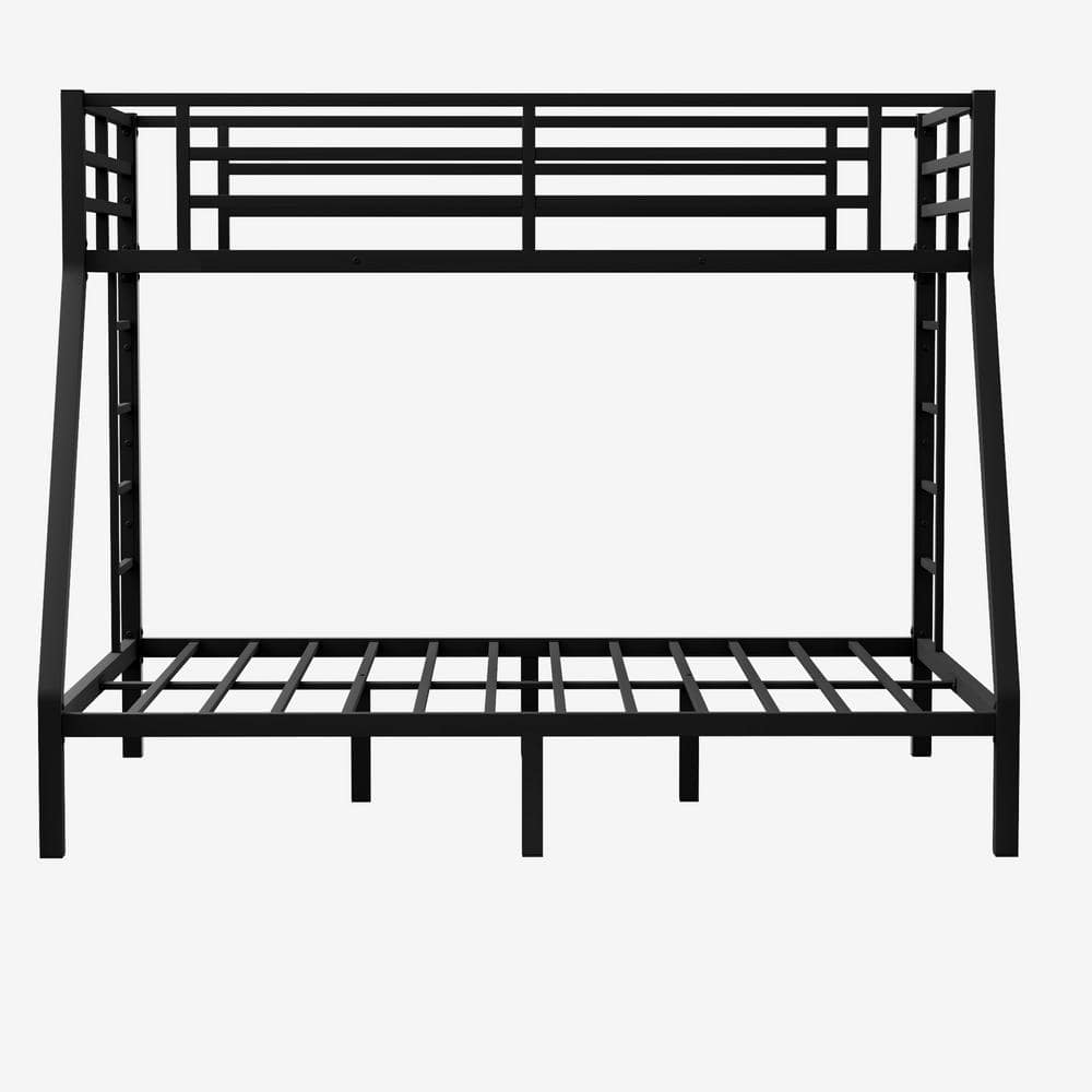 URTR Black Twin XL Over Queen Size Bunk Bed Set Heavy-Duty Metal Bunk ...