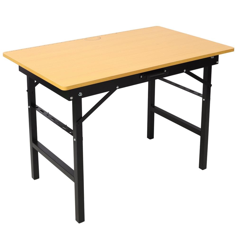 Tidoin Portable Folding Work Table Workbench with Handle, Measuring ...