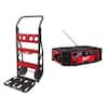 Milwaukee PACKOUT 20 in. 2-Wheel Utility Cart with M18 Lithium-Ion ...