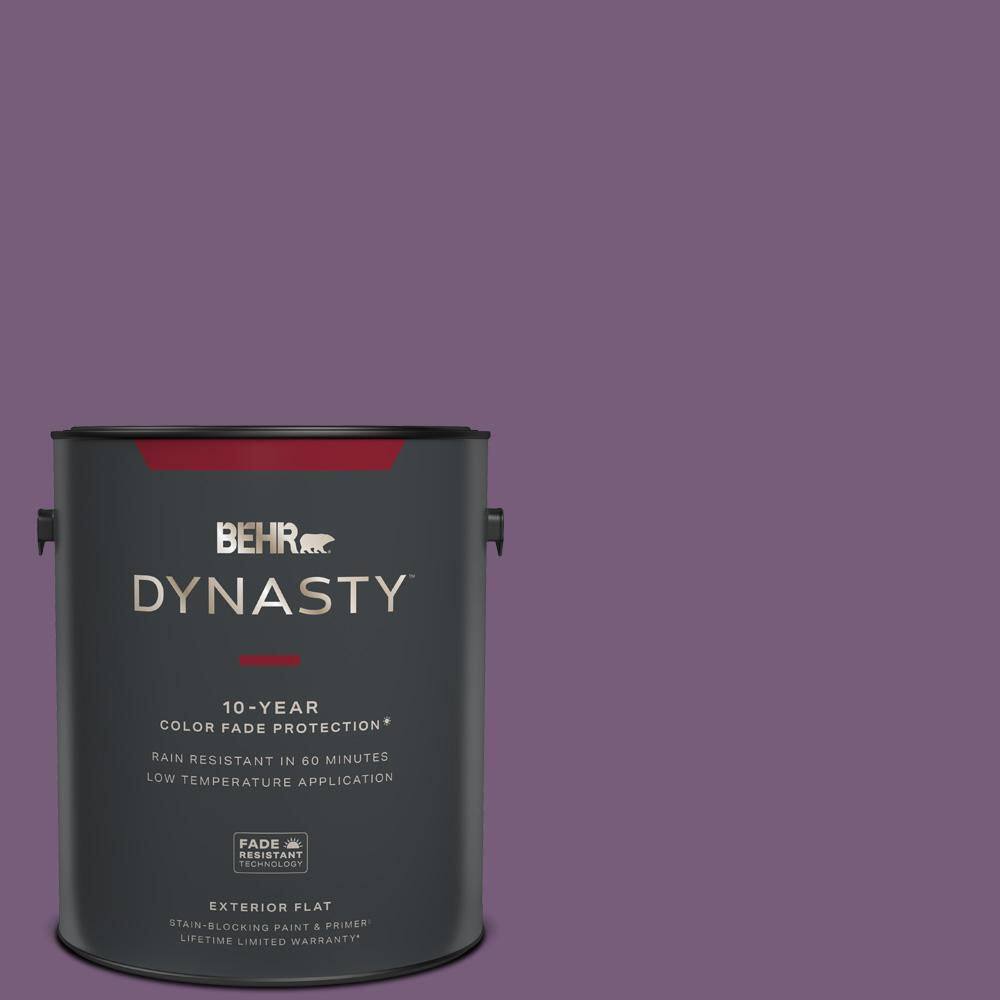 BEHR DYNASTY 1 gal. #670D-7 Gala Ball Flat Exterior Stain-Blocking ...