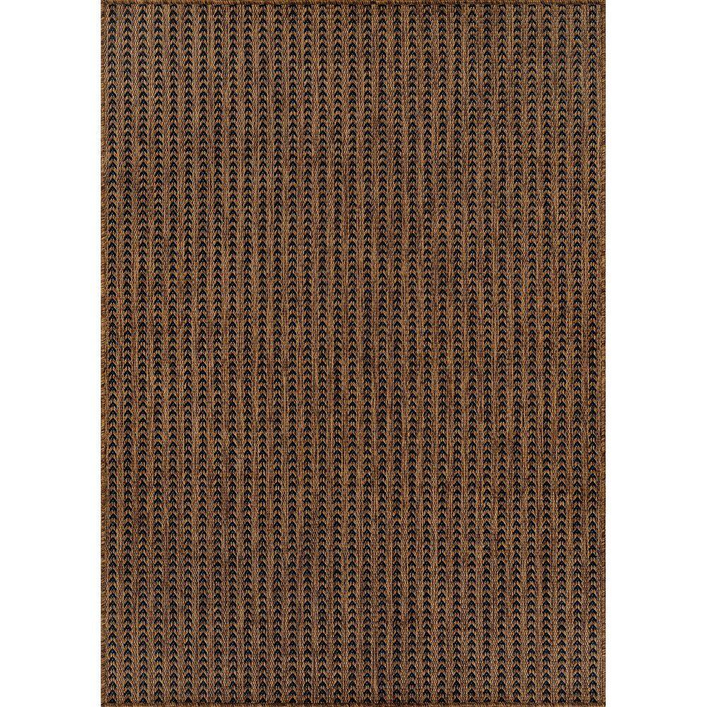 Beverly Rug Arrow Gold 6 ft. x 9 ft. Chevron Striped Washable Indoor ...