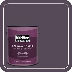BEHR PREMIUM PLUS 8 oz. #BXC-51 Deep Mulberry Flat Interior/Exterior ...