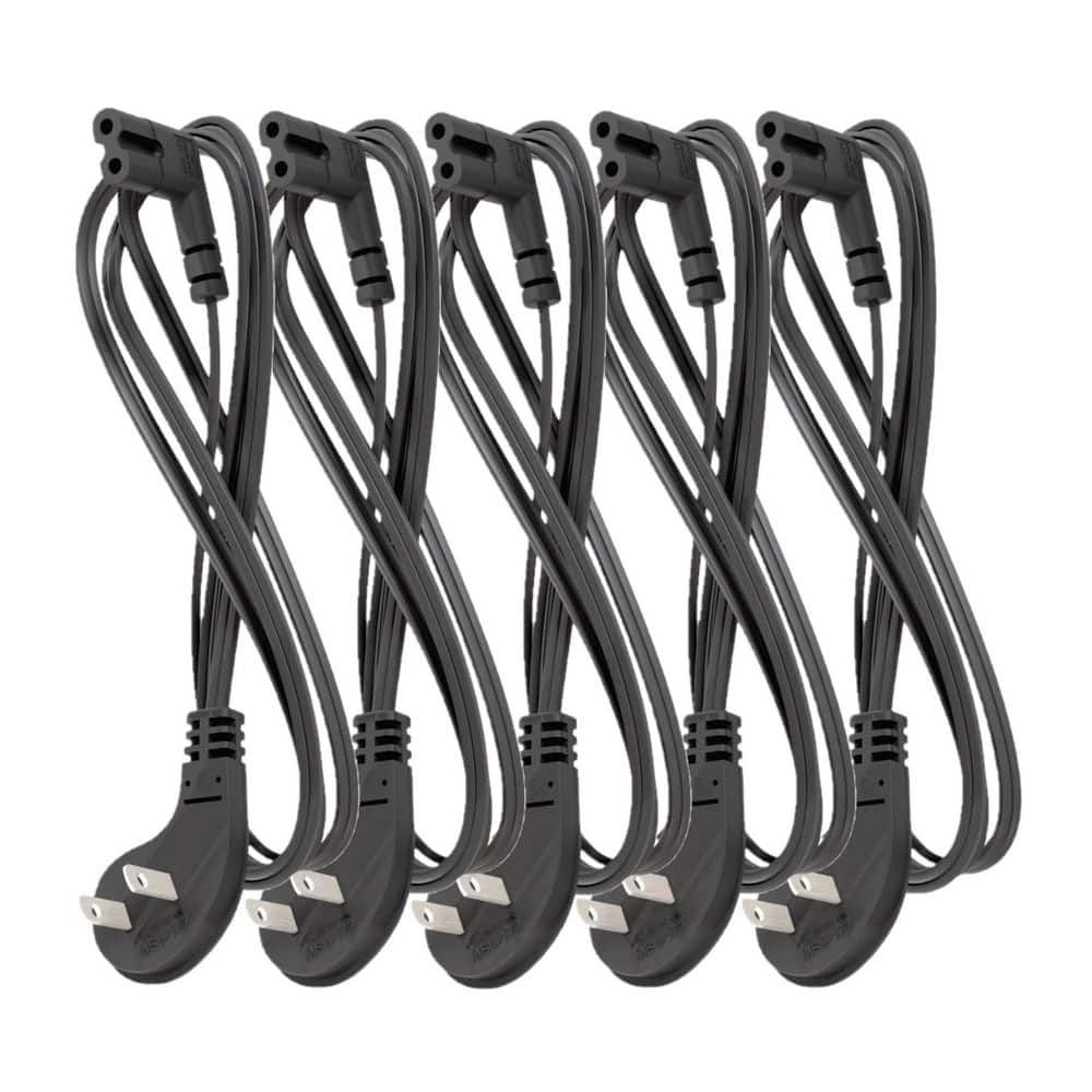 Micro Connectors, Inc 6 ft. Ultra Low Profile 18AWG / 2-Conductors ...