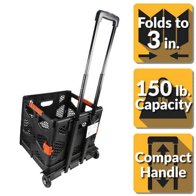 PACK-N-ROLL 600 lbs. Capacity 2-in-1 Convertible Hand Truck-85-034 ...