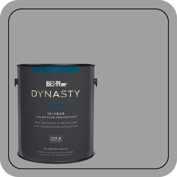 BEHR DYNASTY 1 gal. #PPU26-06 Elemental Gray Satin Enamel Exterior ...