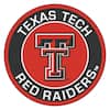 FANMATS NCAA Texas Tech University Black 2 ft. x 2 ft. Round Area Rug ...
