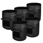 iPower 3 Gal. Black Grow Bags Nonwoven Fabric Pots Aeration Container ...