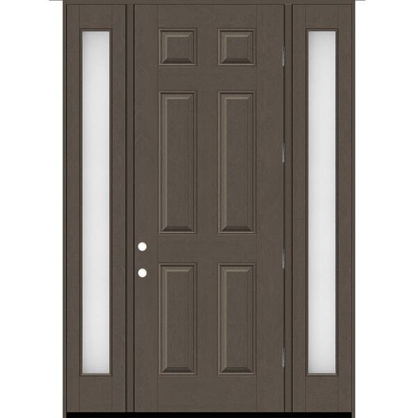 Steves & Sons Regency 64 in. x 96 in. 6 Panel LHOS Ashwood Stain ...