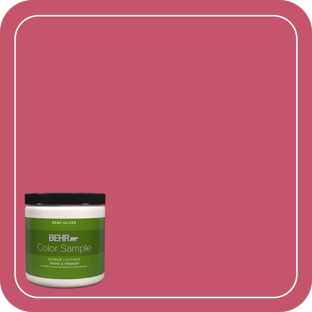BEHR PREMIUM PLUS 8 oz. #120B-7 Tropical Smoothie Semi-Gloss Interior ...