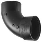 Charlotte Pipe 1-1/2 in. ABS DWV 90-Degree Hub x Spigot Street Elbow Fitting ABS003020600HD ...