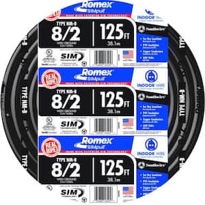Southwire 50 ft. 10/2 Solid Romex Simpull CU NM-B W/G Wire 28829022 ...
