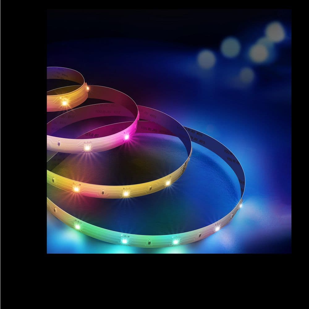 Govee 16.4 ft. Plug-In Integrated LED RGBIC LED Strip Light H802AAD1 ...