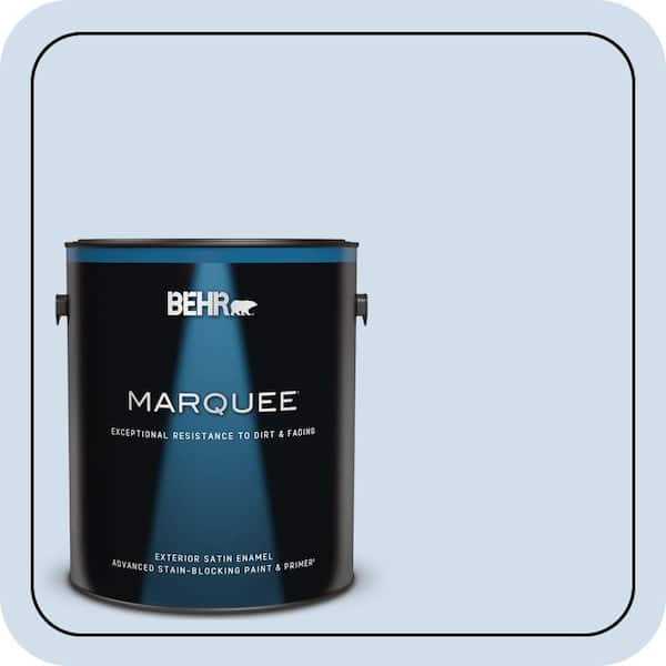 BEHR MARQUEE 1 gal. #M530-1 Ice Drop Satin Enamel Exterior Paint ...