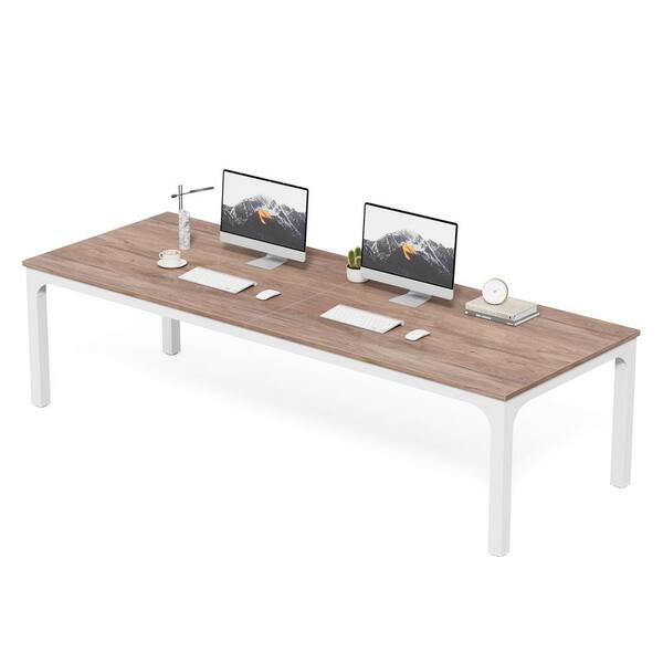 BYBLIGHT Computer Writing Desk with Metal Legs for Home Office BB ...