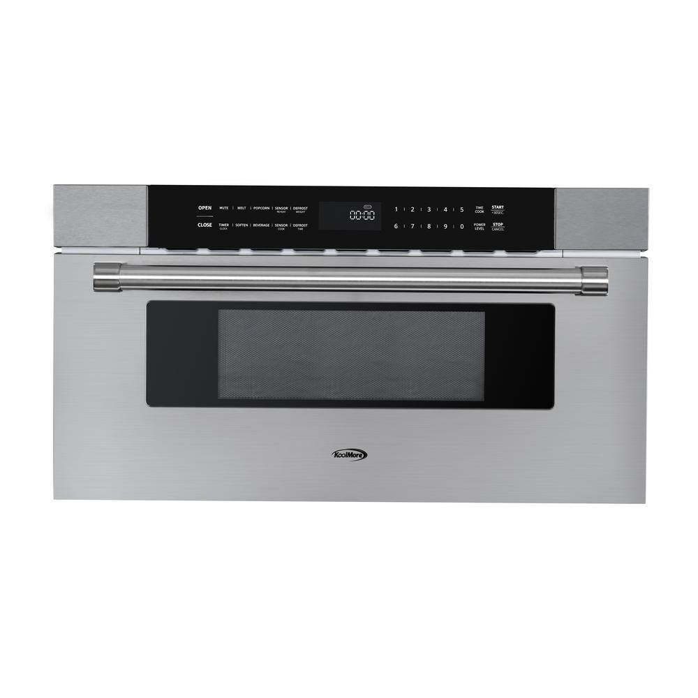 Koolmore 30 in. Microwave Drawer with 1.2 cu. ft. Capacity in Stainless ...