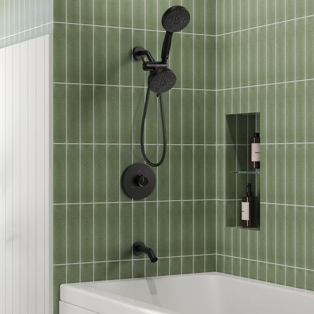 EVERSTEIN 13-Spray 1-Handle Shower Head Hand Shower Combo with Valve 1. ...