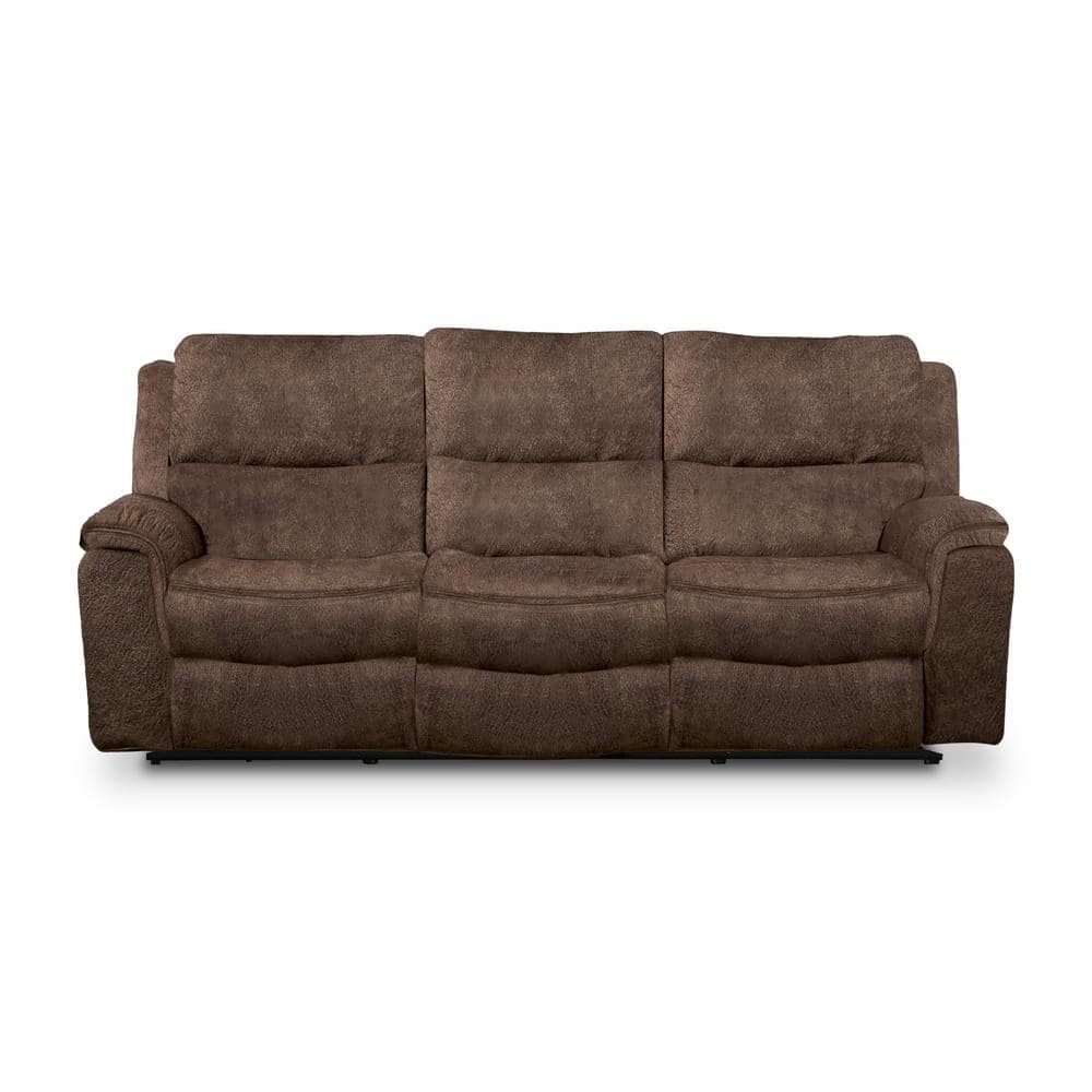 Furniture of America Dinne 88 in. W Pillow Top Arm Polyester Rectangle ...