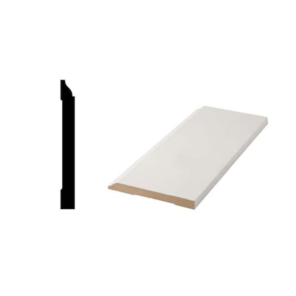 Woodgrain Millwork LWM 618 - 15/32 in. x 5-1/4 in. Primed MDF Base ...