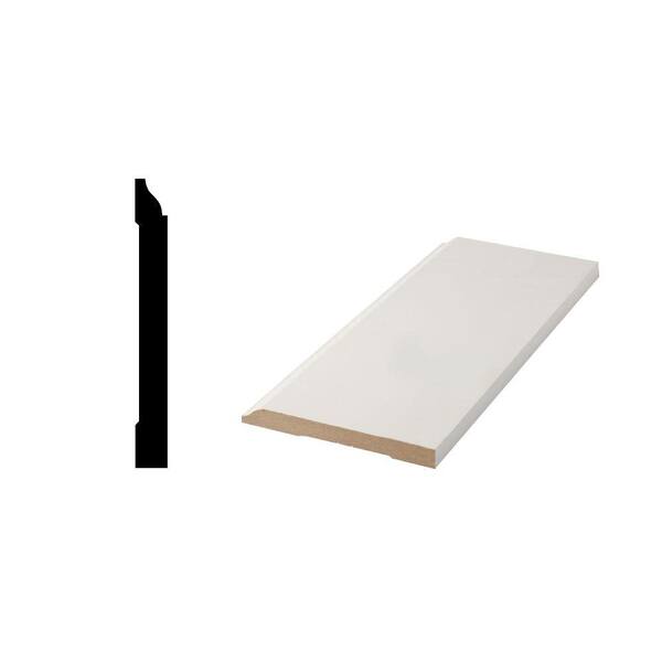 Woodgrain Millwork LWM 618 - 15/32 in. x 5-1/4 in. Primed MDF Base ...