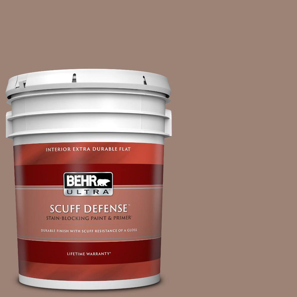 BEHR ULTRA 5 gal. #N150-4 Modern Mocha Extra Durable Flat Interior ...