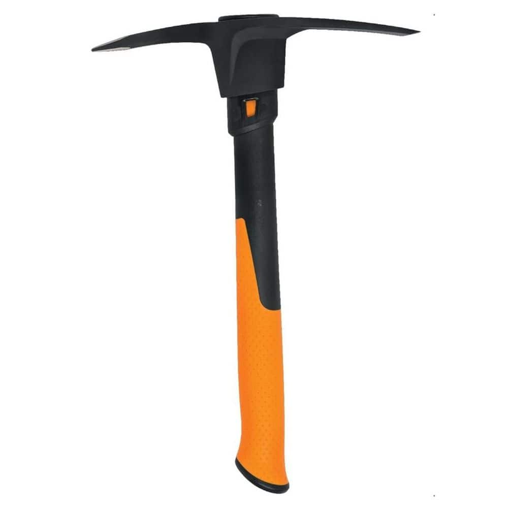 Justincity 14 in. Mattock Pickaxe, Dual-Head Tool, Non-Slip Insulated ...