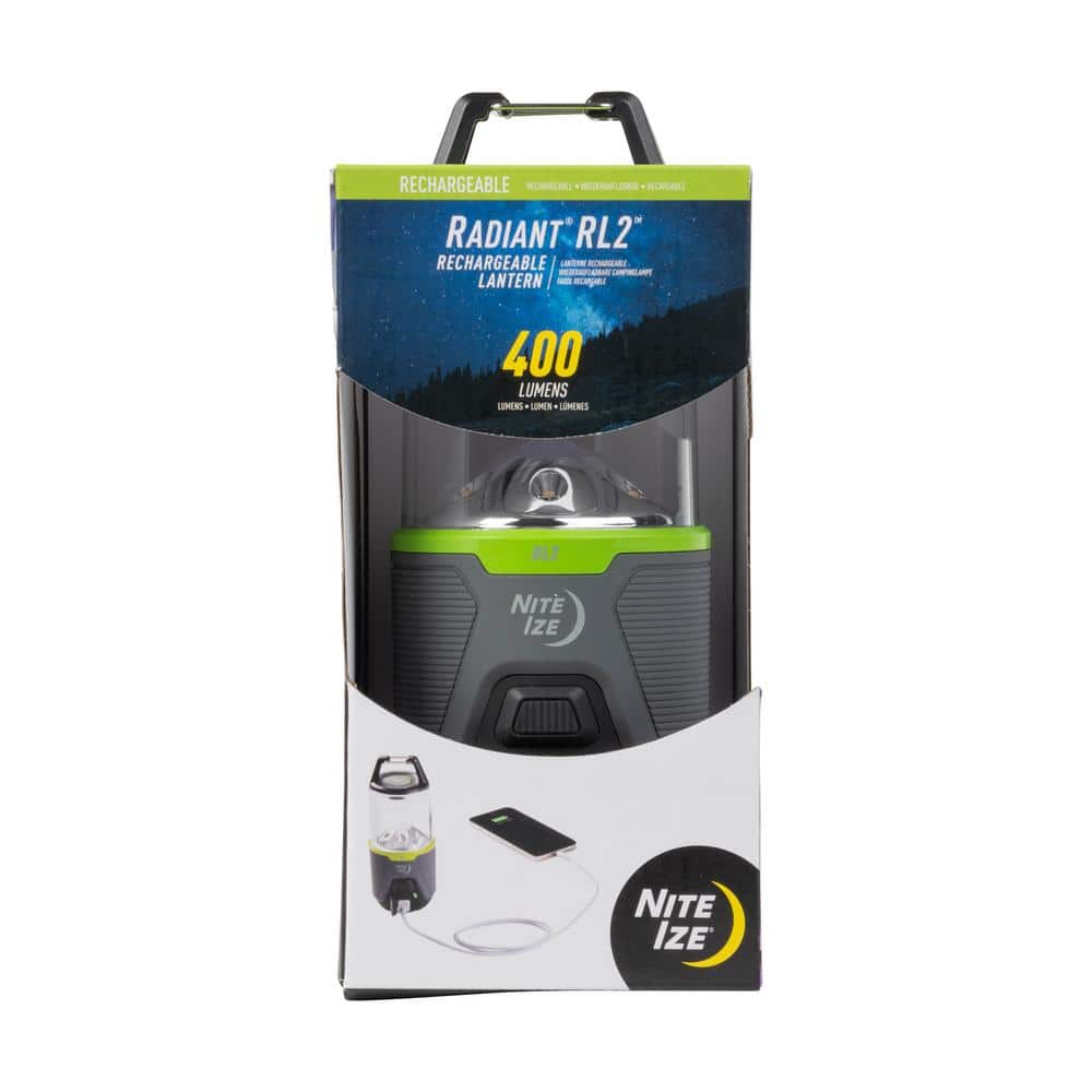 Nite Ize 400 Lumens Radiant RL2 Rechargeable Lantern, USB Battery and Power Bank RL2-17-R8 - The ...