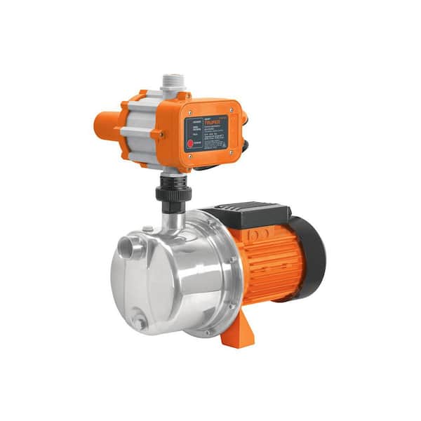 TRUPER Truper 1 HP Steel Shallow Well Jet Pressure Water Pump 102857 ...