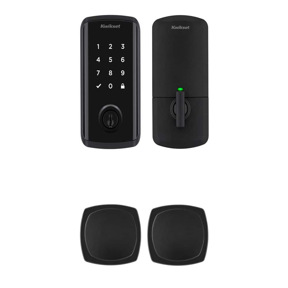 Kwikset HALO Select Matte Black Wi-Fi Electronic Smart Lock Deadbolt ...