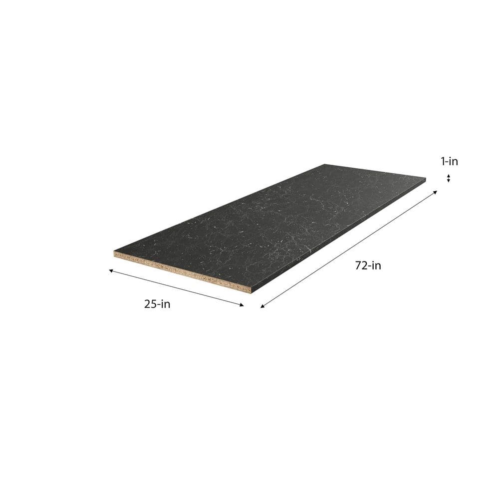Latitude 59 6ft. L x 25 in. D Straight Laminate Countertop in Matte ...