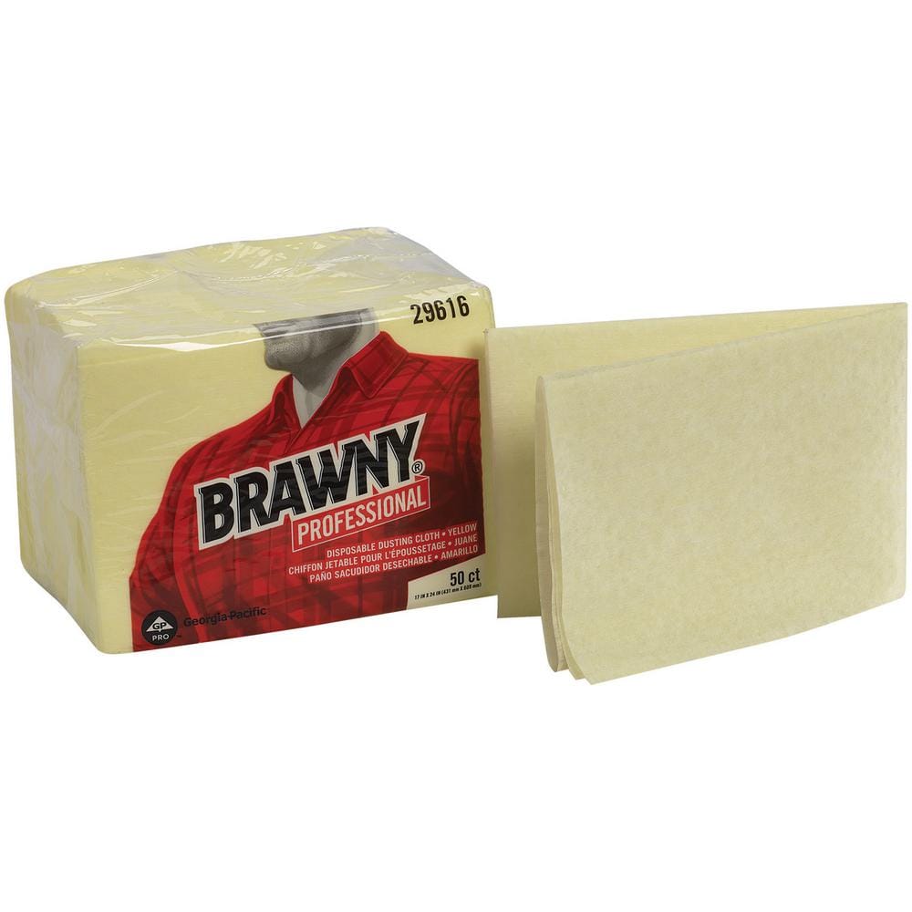 Brawny Industrial 50-Count Yellow Professional Dusting Cloths GPC29616 ...