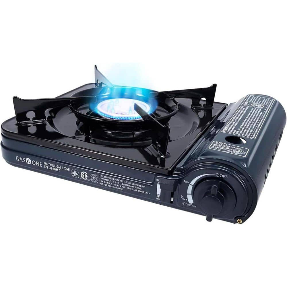 GASONE 10,000 BTU Slim Butane Gas Portable Stove Midnight GS-3700MT-H ...