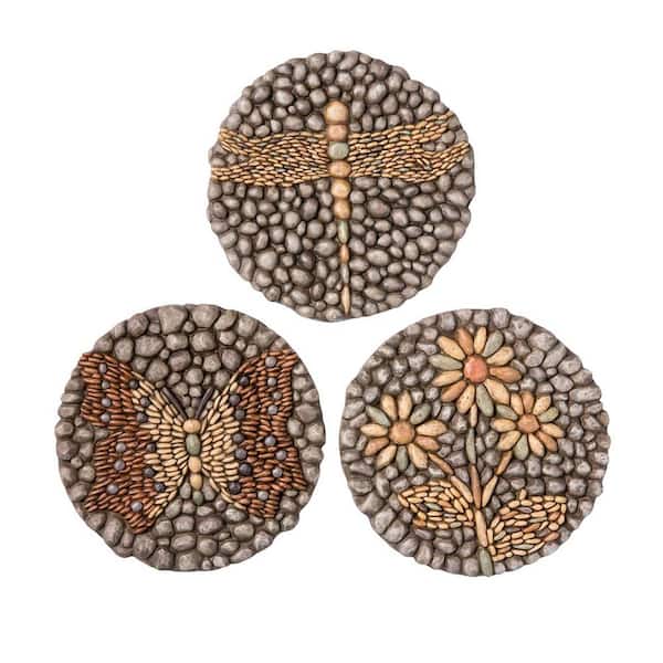 Evergreen Enterprises Resin Rock Garden Step Stones, Set of 3 54449 ...