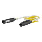 CURT 2-Way Flat Connector Plug & Socket with 12" Wires 58020
