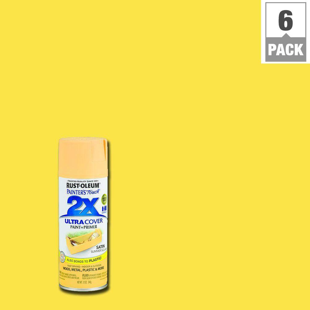 Rust-Oleum Painter's Touch 2X 12 oz. Satin Summer Squash General ...