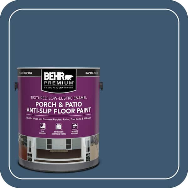 BEHR PREMIUM 1 gal. #BXC-24 Atlantic Tide Textured Low-Lustre Enamel ...